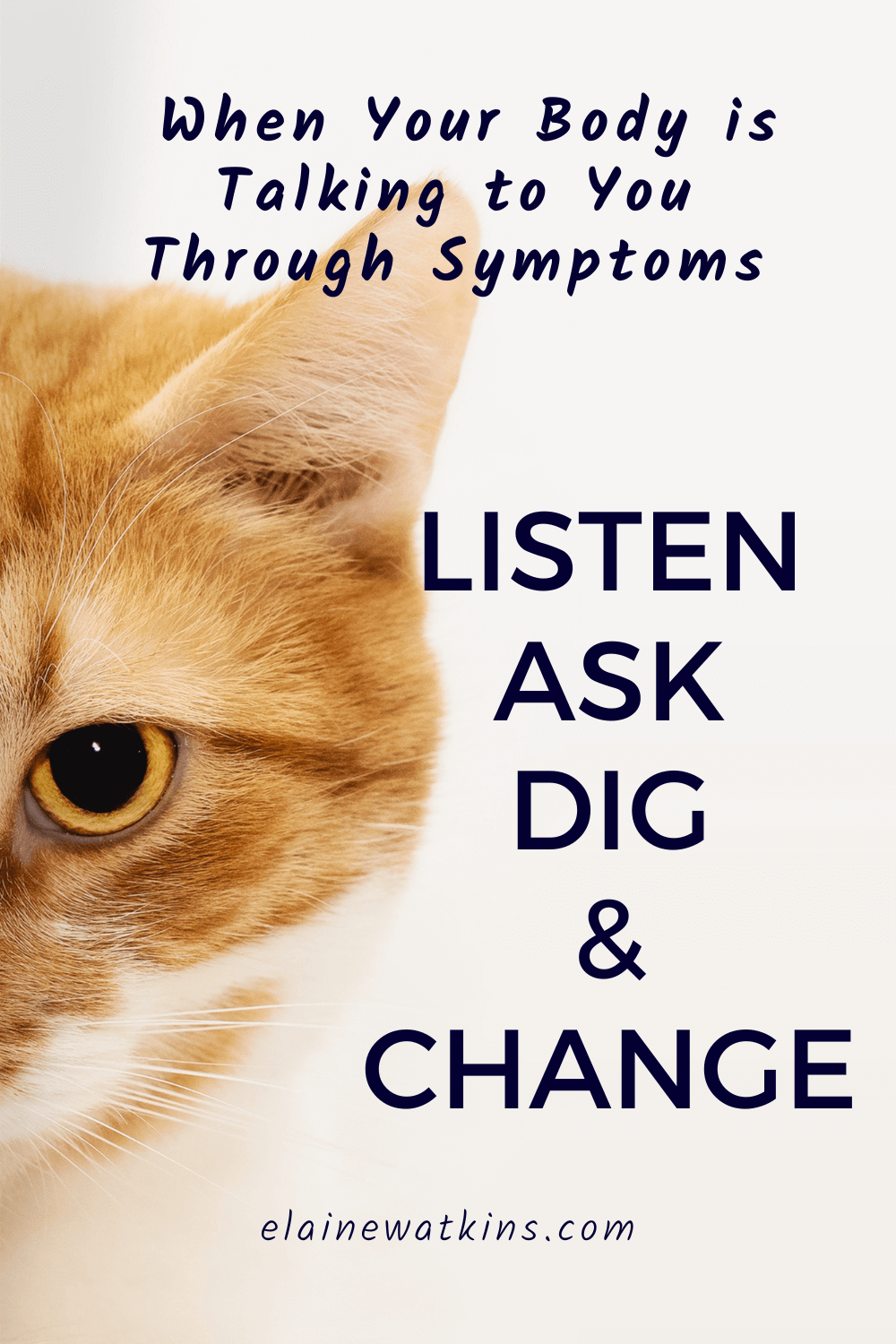 Listen, Ask, Dig, and Change - Elaine Watkins | Food and Living Coach